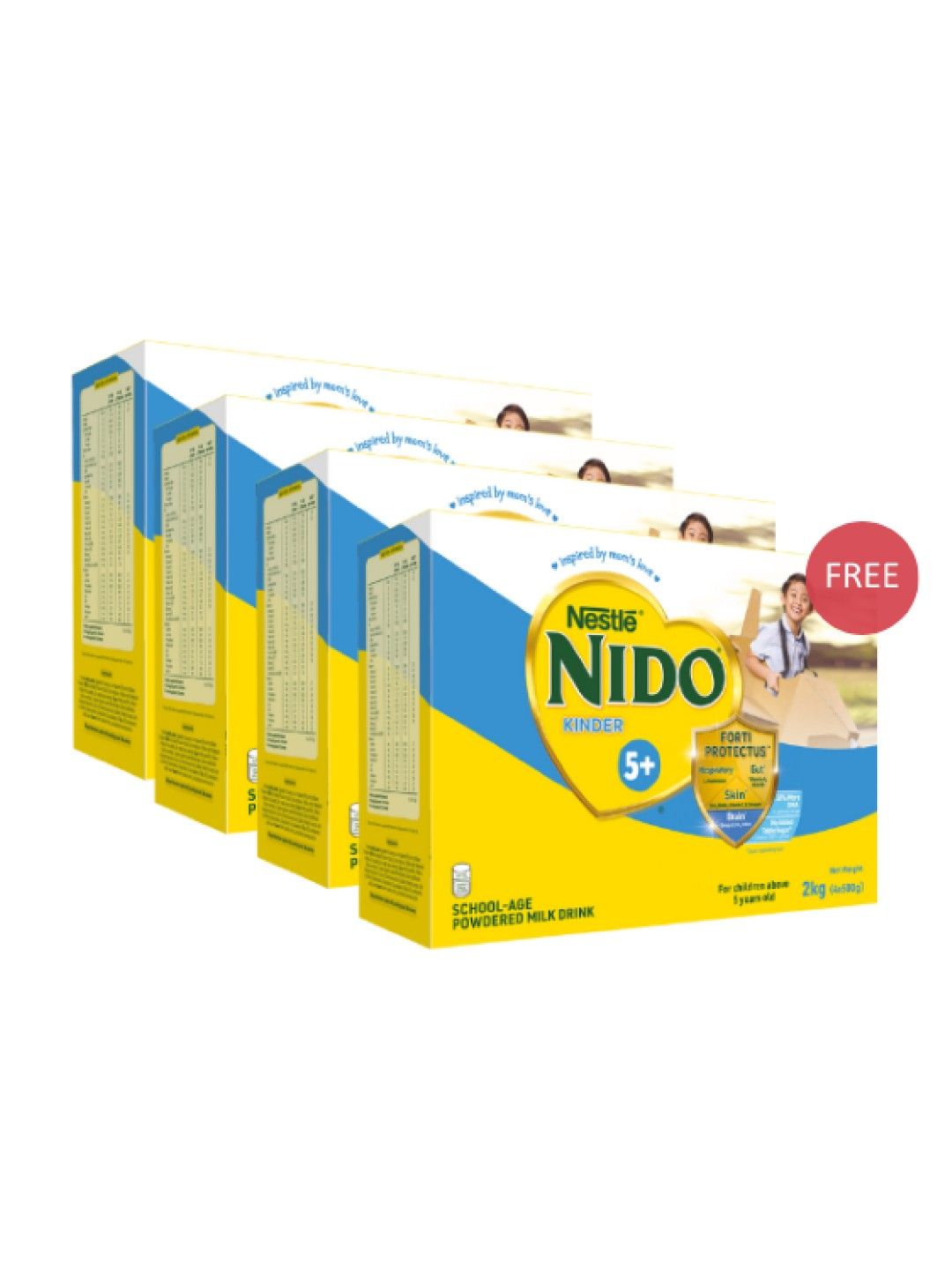 Nido 5+ [Buy 3 Get 1] Powdered Milk Drink For School Age Children Above ...